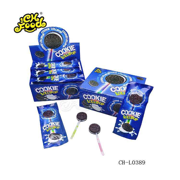 Fluorescent light stick sweet flavor sandwich cookie lollipop